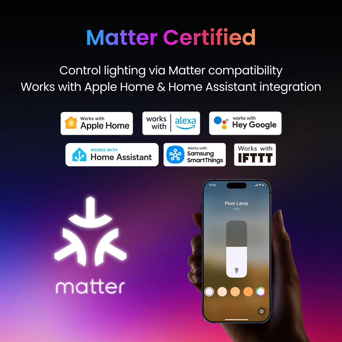 SwitchBot Floor Lamp | Matter-enabled lighting for modern living | SwitchBot US