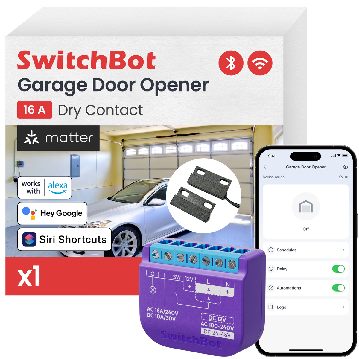 SwitchBot Garage Door Opener | Matter-Compatible Remote Garage Opener | SwitchBot US