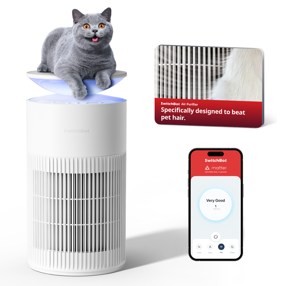 SwitchBot Air Purifier: Pet-Friendly Clean Air Solution | SwitchBot US