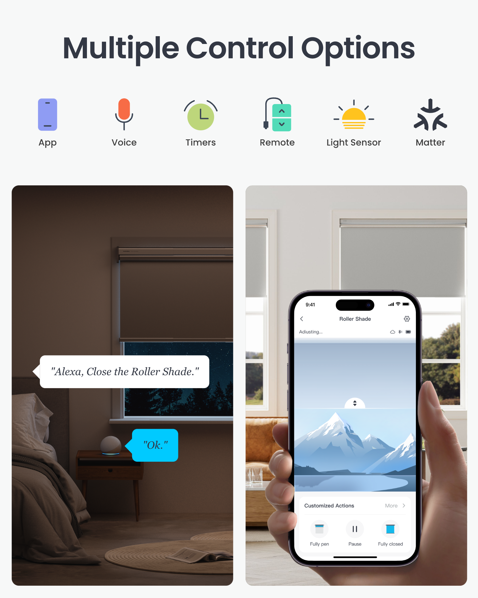 SwitchBot Adjustable Smart Roller Shades: Motorized Blinds | SwitchBot US